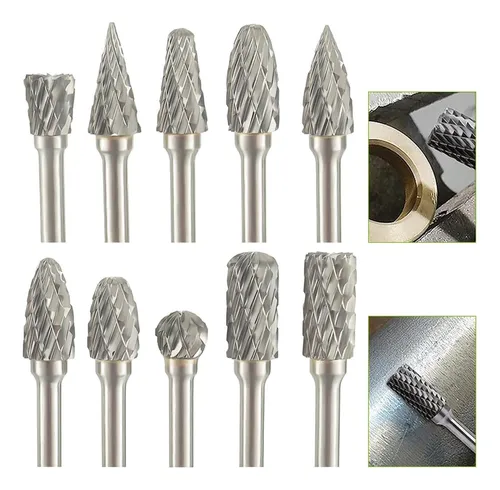 Eplzon Carbide Rotary Burr Set Fit For Dremel Shank Para Met | Frete grátis