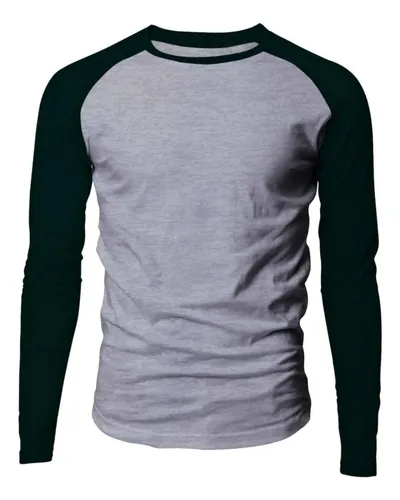 Camisa Camiseta Raglan Manga Longa | MercadoLivre