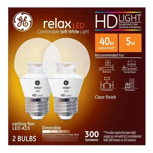 Ge Lighting Relax Led Hd 4 Vatios (reemplazo De 40 Vatios) | MercadoLibre Ge Lighting Relax Led Hd 4 Vatios (reemplazo De 40 Vatios) | MercadoLibre