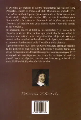 Discurso Del Método Y Meditaciones Metafísicas - Descartes en venta en ... Discurso Del Método Y Meditaciones Metafísicas - Descartes en venta en ...