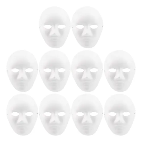 Figura De Hombre Con Máscara De Papel Para Pintar 10 Unidad Cuotas