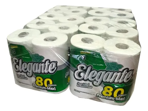 Papel Higienico Elegante 80 Metros X 40 Rollos