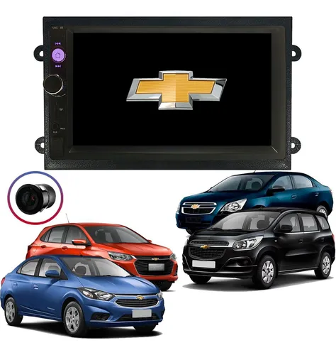 Central Multimídia Mp5 2 Din Gm Cobalt Joy Onix Prisma Spin | Parcelamento sem juros