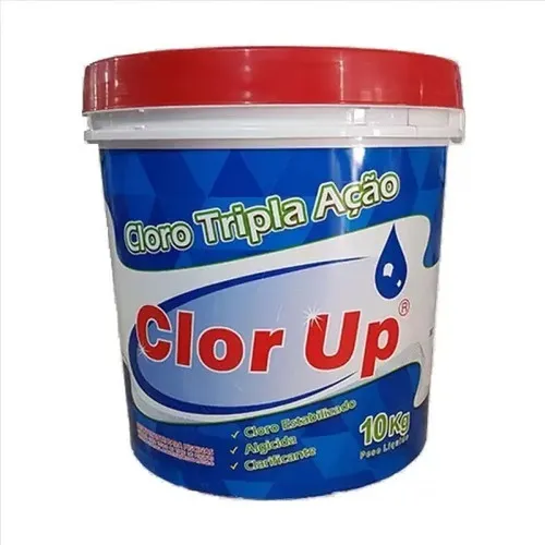 Cloro para piscinas CLOR UP Múltiple Acción 3 en 1 granulado en balde ... Cloro para piscinas CLOR UP Múltiple Acción 3 en 1 granulado en balde ...