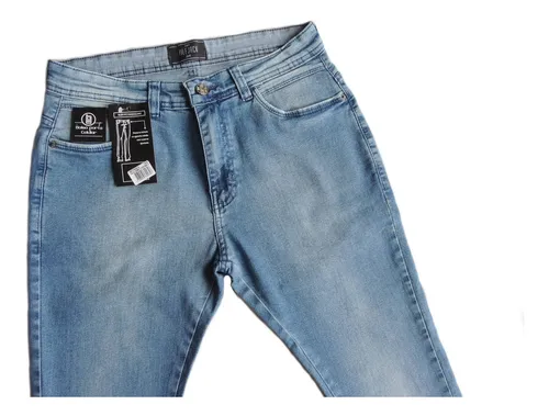 Calça Jeans Vilejack Masculina Slim Fit Elastano Azul Frete Grátis