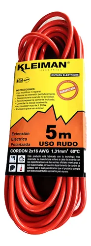 Extension Electrica Kleiman Ext-018 (5 Mt) Uso Rudo Naranja | MercadoLibre Extension Electrica Kleiman Ext-018 (5 Mt) Uso Rudo Naranja | MercadoLibre