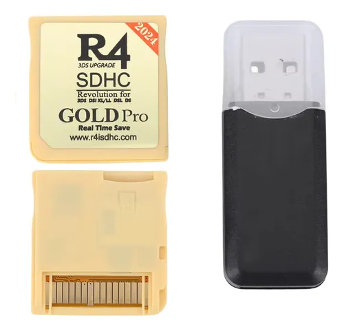 Cartão R4 Gold Pro Ds Dsi 3ds 2ds Real Time Save 32gb 2024 | Parcelamento sem juros