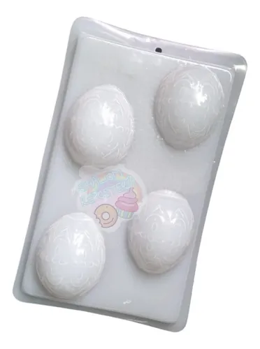 Molde Mediano Gelatina 4 Huevos Pascua M2 Jabon Yeso Choco Meses Sin