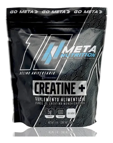 Monohidrato De Creatina Meta Nutrition 500 G 100 Porciones Envío Gratis