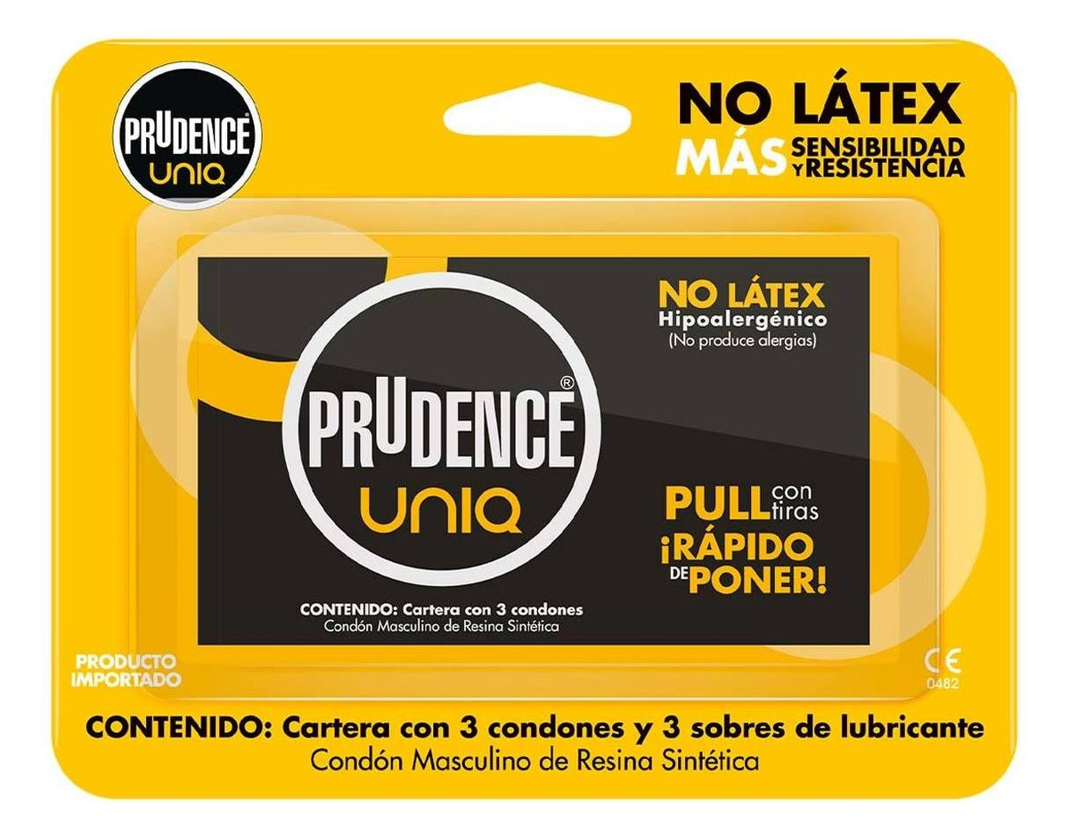 Condones Sin Látex Prudence Uniq 3 Condones | CiberPlaza.Mx - El aliado ...