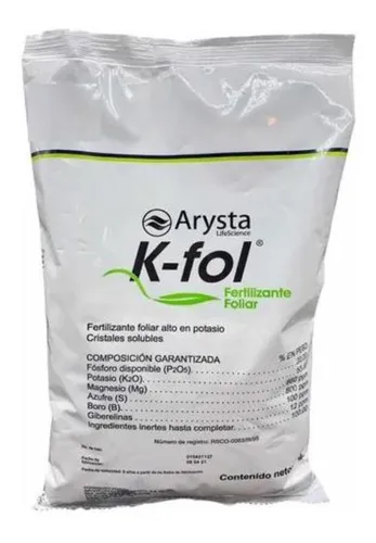 K Fol Nutriente Foliar Alto Potasio 1 Kg Envío Gratis