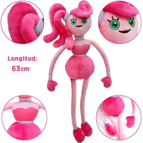 Muñeco De Peluche Poppy Playtime Mommy Long Legs Y 63cm Rosa Meses
