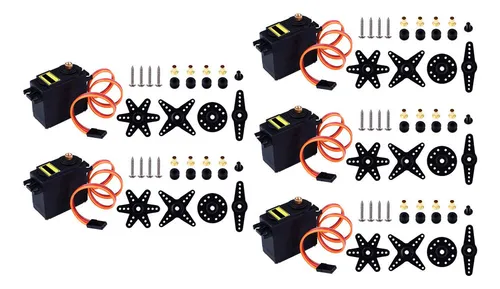 . 5 Peças Servomotor Mg995 Towerpro 15kg Servo 180º Arduino ... . 5 Peças Servomotor Mg995 Towerpro 15kg Servo 180º Arduino ...