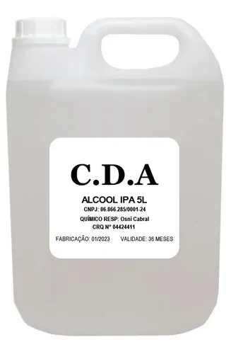 Álcool Isopropílico Cda 5 Litros (isopropanol) | Parcelamento sem juros Álcool Isopropílico Cda 5 Litros (isopropanol) | Parcelamento sem juros