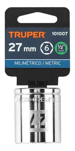 Dado Hexagonal 27 Mm Encaje De 1/2truper 101007 | Cuotas sin interés