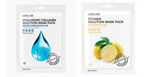 Mascarillas Facial Coreana De Hialurónico And Vitamina C 10 10