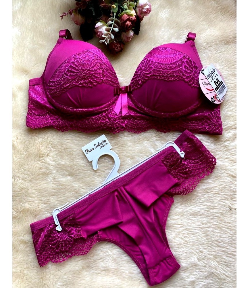 Kit Com 10 Conjuntos De Lingerie Luxo Frete Grátis