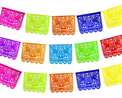 Papel Picado Dia De Muertos Calavera Meses Sin Interés