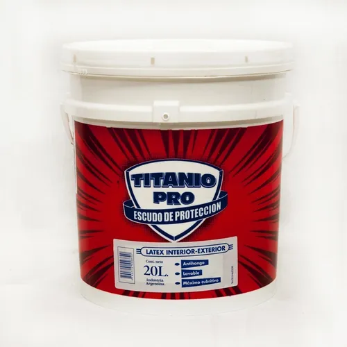 Titanio Pro Colorin Latex Antihongo Lavable Int/ Ext X 20 L Titanio Pro Colorin Latex Antihongo Lavable Int/ Ext X 20 L