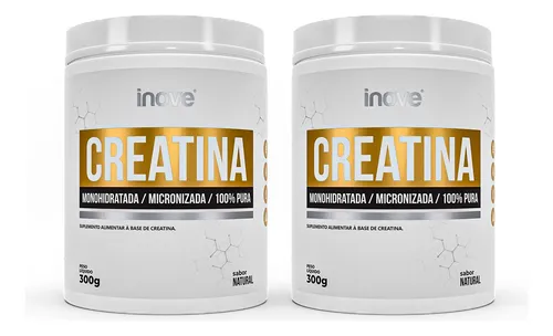Combo 2x Creatina Monohidratada Micronizada Pura 300g Inove