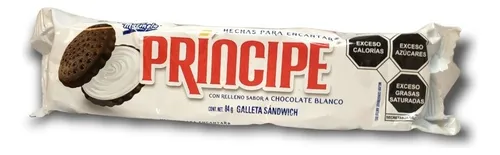 Galletas Principe Marinela Chocolate Blanco 84g (8 Galletas) | MercadoLibre