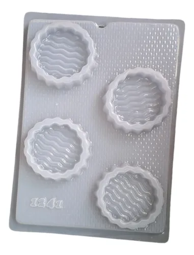 Molde Mediano Gelatina 4 Platos Canastas Jabon Choco Yeso Meses Sin