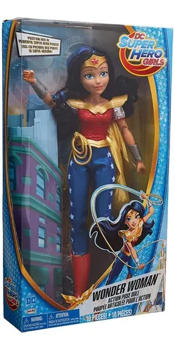 Muñeca Super Hero Girls Action Wonder Woman 40cm 126150 Mercadolivre