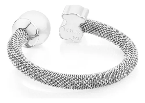 Exquisito Anillo De Perlas De Acero De Plata De Ley S925 | Envío gratis