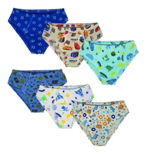 Cueca Criança Bebe Kit 06 Cuecas Infantil Cueca Slip Algodao ... Cueca Criança Bebe Kit 06 Cuecas Infantil Cueca Slip Algodao ...