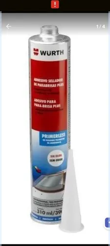 2pzs Adhesivo Sellador Parabrisas Vidrios Würth 310ml Negro 2pzs Adhesivo Sellador Parabrisas Vidrios Würth 310ml Negro