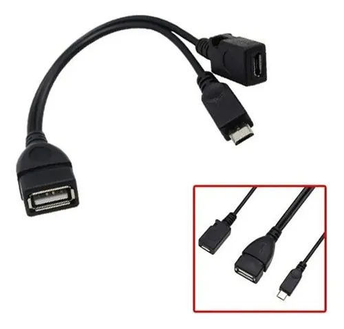 Otg Host Power Splitter Micro Usb Macho A Usb Una Hembra Y M | Cuotas ...