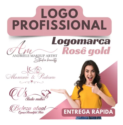 Criar Logo Criar Logotipo Rose Gold Logomarca Fazer Logo 48h ... Criar Logo Criar Logotipo Rose Gold Logomarca Fazer Logo 48h ...