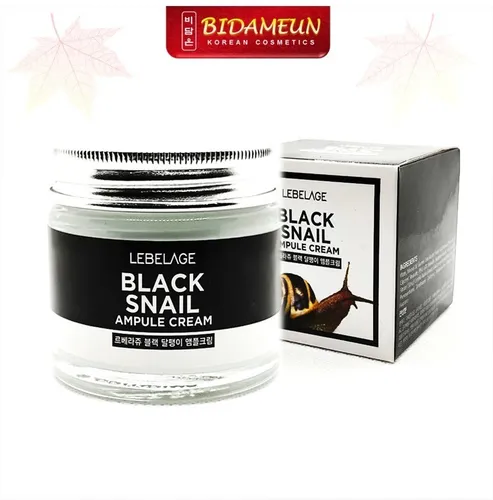 Crema Coreana De Baba De Caracol Negro Antiarrugas 70ml 1pz