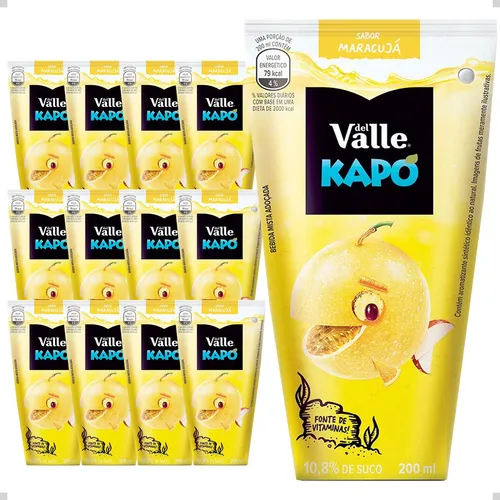 Suco Del Valle Kapo 200ml Sabores Caixinha Pack Com 12 Un | MercadoLivre