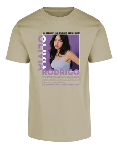 Playera Olivia Rodrigo Bad Idea Right Olivia Guts Tour Meses Sin