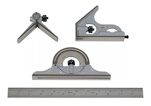 Escuadra Combinada Con Regla Mitutoyo
