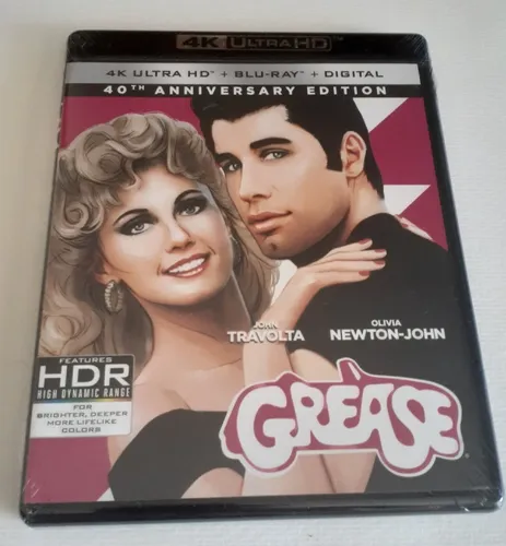 Grease 4k Ultra Hd Blu Ray 40th Anniversary Edition Cuotas Sin Interés