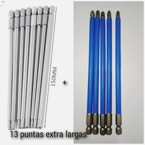 Juego De Puntas Para Atornillador Extra Largas De 15 Cm Torx | MercadoLibre