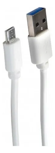 Cable de datos USB X Micro Usb V8 3.0a Turbo blanco de 30 cm | MercadoLibre Cable de datos USB X Micro Usb V8 3.0a Turbo blanco de 30 cm | MercadoLibre