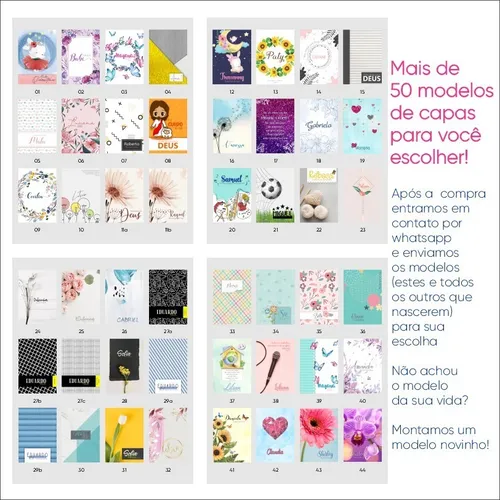 Estudo Bíblico Infantil - Caderno Artesanal Personalizado à venda em ... Estudo Bíblico Infantil - Caderno Artesanal Personalizado à venda em ...
