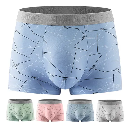 5pz Bóxer Caballero Pack Ropa Interior Calzón Algodón | MercadoLibre