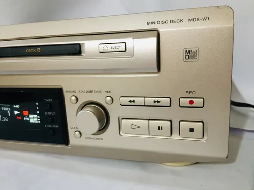 Md Sony Mds W1 - 1998 Duplo Md, Minidisc Japan Md Sony Mds W1 - 1998 Duplo Md, Minidisc Japan