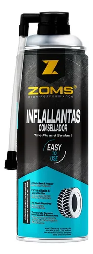 Inflallantas Con Sellador 340g Zoms C/valvula | Meses sin interés Inflallantas Con Sellador 340g Zoms C/valvula | Meses sin interés