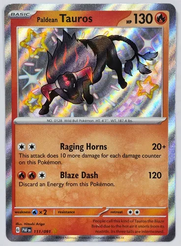 Paldean Tauros 111 Paldean Fates Pokémon Tcg | MercadoLibre Paldean Tauros 111 Paldean Fates Pokémon Tcg | MercadoLibre