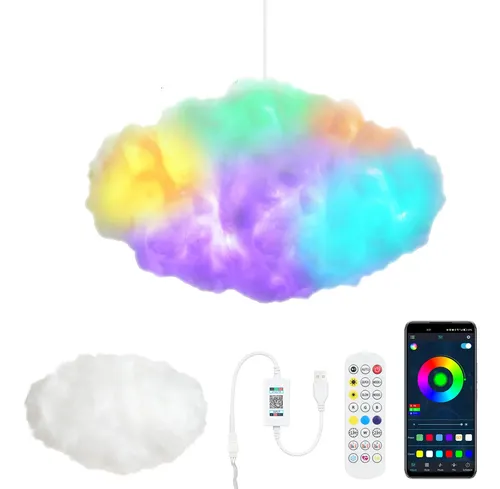 Luz Led De Nube Flotante 3d, Lámpara Rgb Para Decoración Blanco | Envío ...