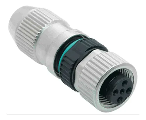 Harting, Conector M12 Hembra, 4 Pines, Metálico, 21031112405 | Envío gratis