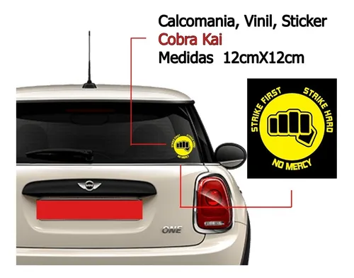 Vinil Sticker Calcomanía Auto Cobra Kai Meses Sin Interés