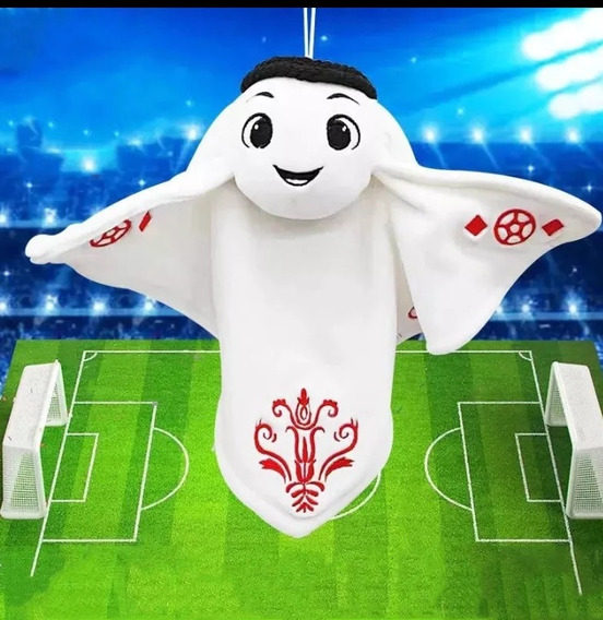 Muñeco De Mascota De Copa Mundial De Qatar Figura De Capa Peluche De