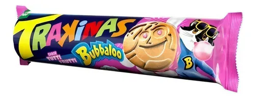 Bolacha Trakinas Bubbaloo Tutti Frutti 126g Babalu Traquinas | MercadoLivre