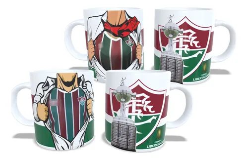 Kit 2 Canecas Casal Fluminense Campeão Da Libertadores 2023